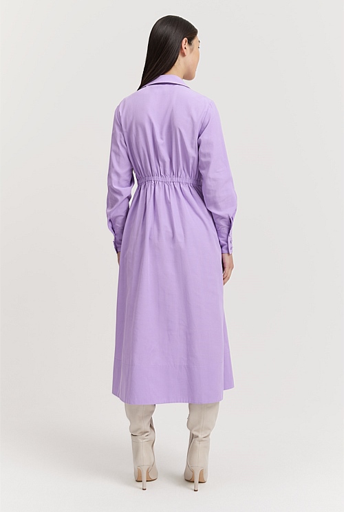 Violet Elastic Waist Dress - Dresses | Country Road