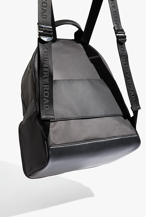 Black Recycled Nylon Travel Backpack - Bags | Country Road