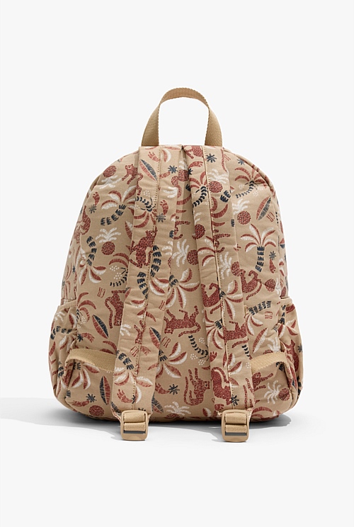 Natural Safari Print Backpack - Accessories | Country Road