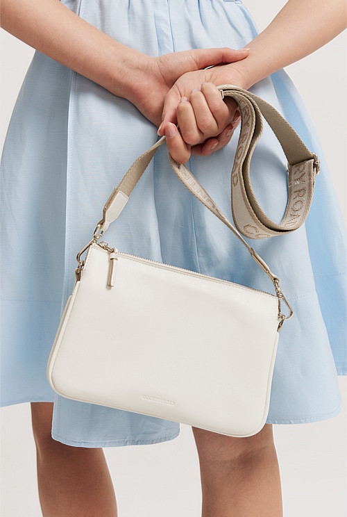 White Tri Crossbody Bag - Bags | Country Road