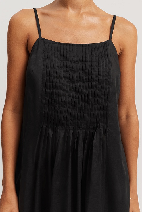 Black Tuck Detail Mini Dress - Dresses | Country Road