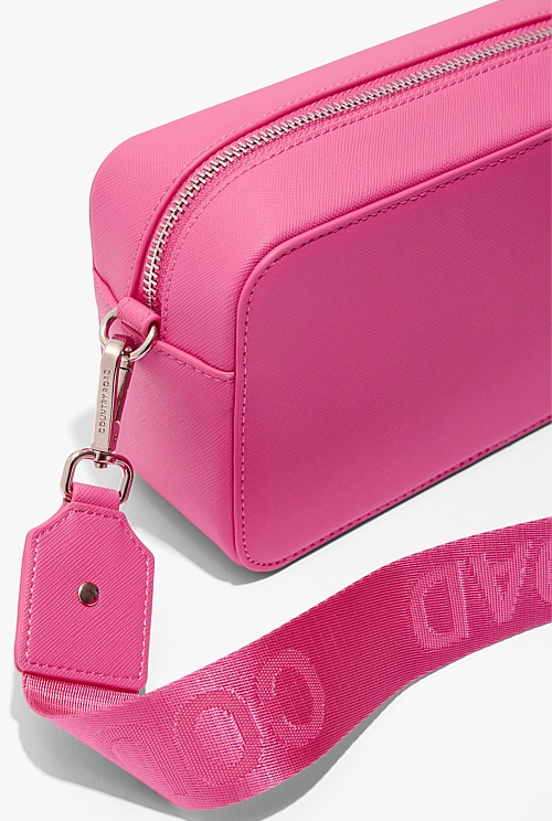 Fluoro Ultra Pink Branded Camera Bag - Bags | Country Road