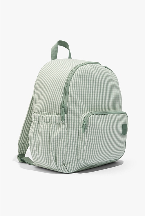 Sage Gingham Backpack - Accessories | Country Road