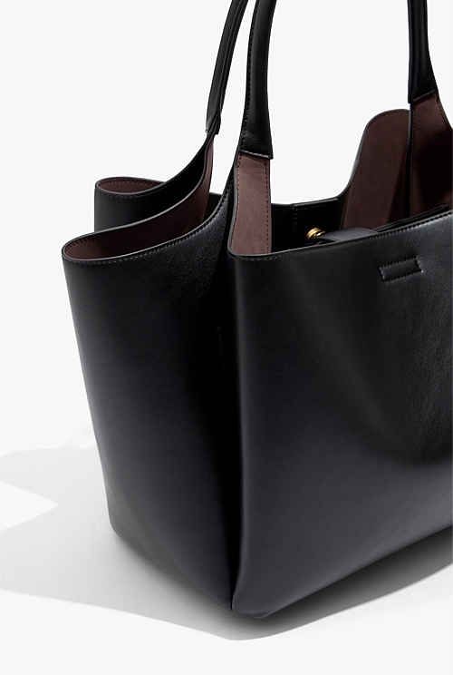 Black High Low Tote Bag - Bags | Country Road