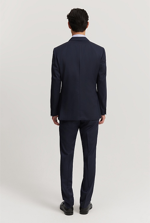 Navy Regular Fit Australian Wool Travel Jacket - Work | Country Road