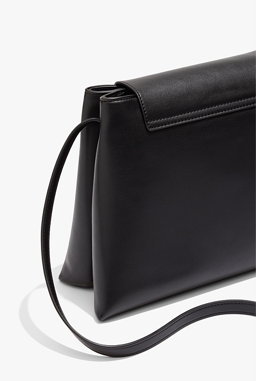 Black Folded Detail Sling - Bags | Country Road