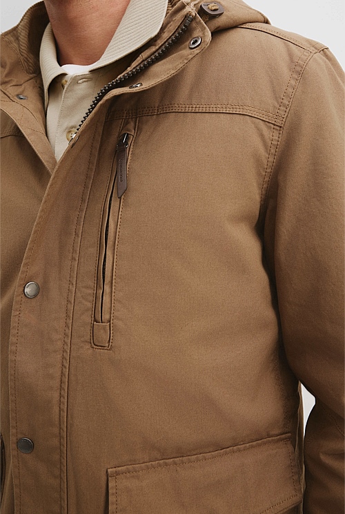 Walnut Canvas Parka - Best Sellers | Country Road