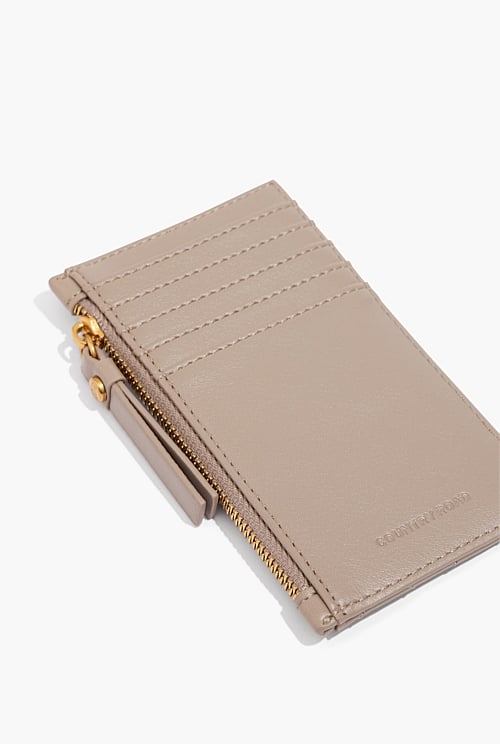 Fawn Quilted Credit Card Purse - Bags | Country Road