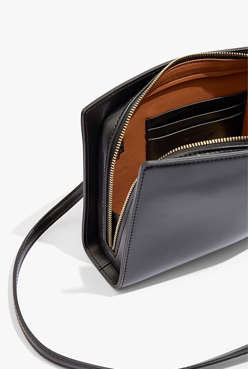 Black Structured Shoulder Bag - Bags | Country Road