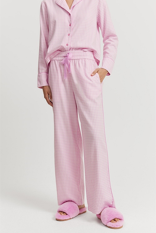Rose Check Flannel Pyjama Set - Sleepwear | Country Road