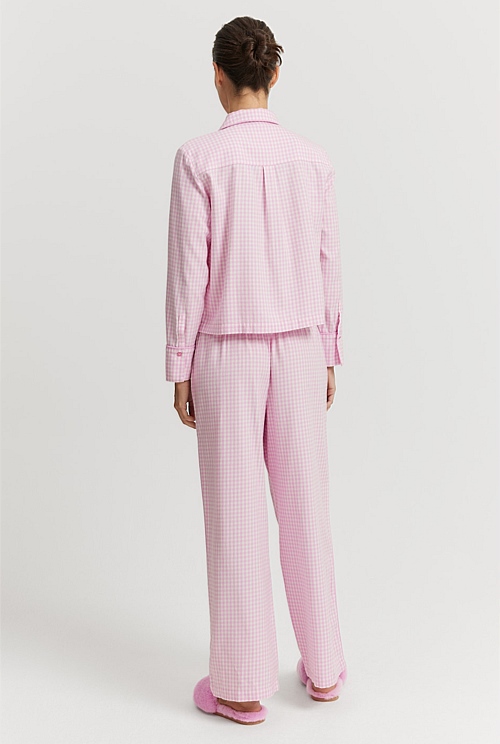 Rose Check Flannel Pyjama Set - Sleepwear | Country Road