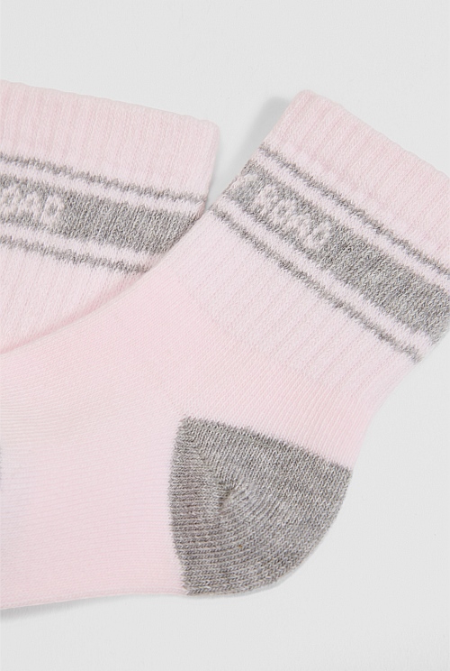 Mineral Pink CR Sport Crew Sock - Accessories | Country Road