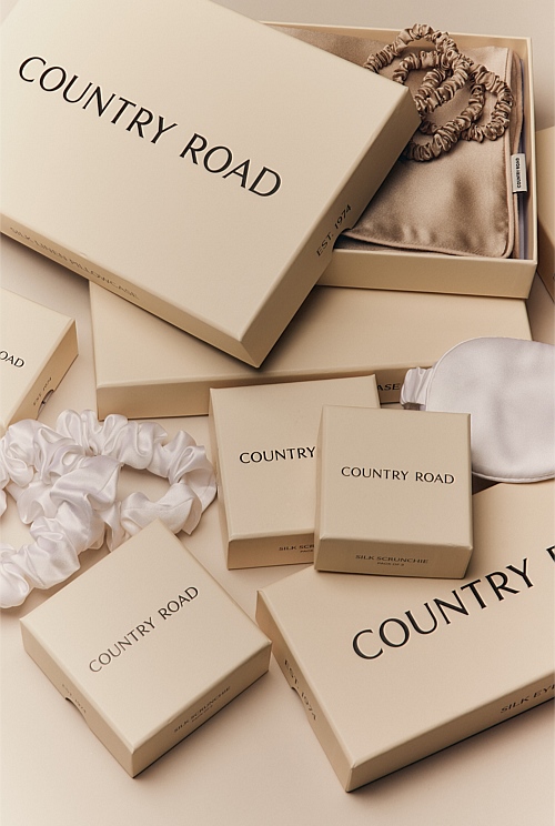 Natural Small Silk Scrunchie Pack of 3 - Hair Accessories | Country Road