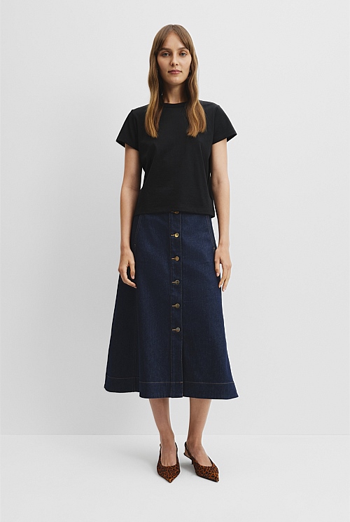 Black Australian Cotton Baby T-Shirt - T-Shirts & Tops | Country Road