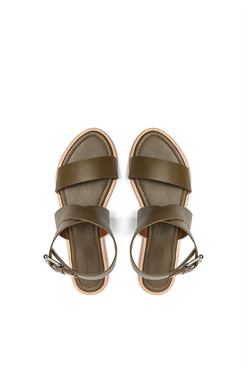 Khaki Green Charlotte Sandal - Sandals & Thongs | Country Road