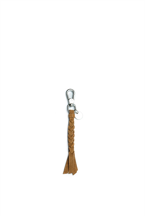 Tan Plaited Keyring - Accessories | Country Road