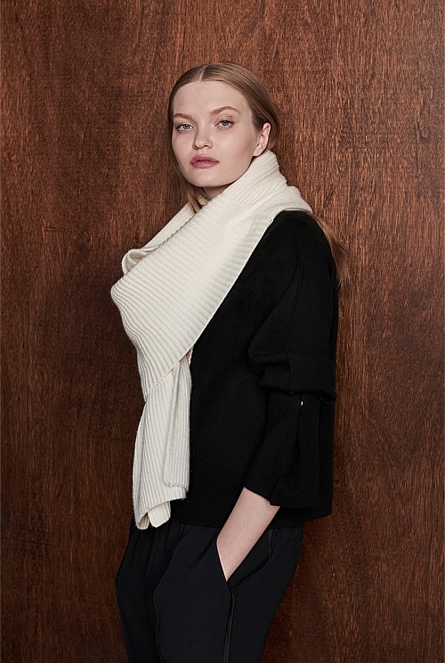 Cream Turtle Neck Scarf - Accessories | Country Road