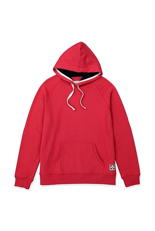 Washed Red Hooded Sweat - Sweats | Country Road