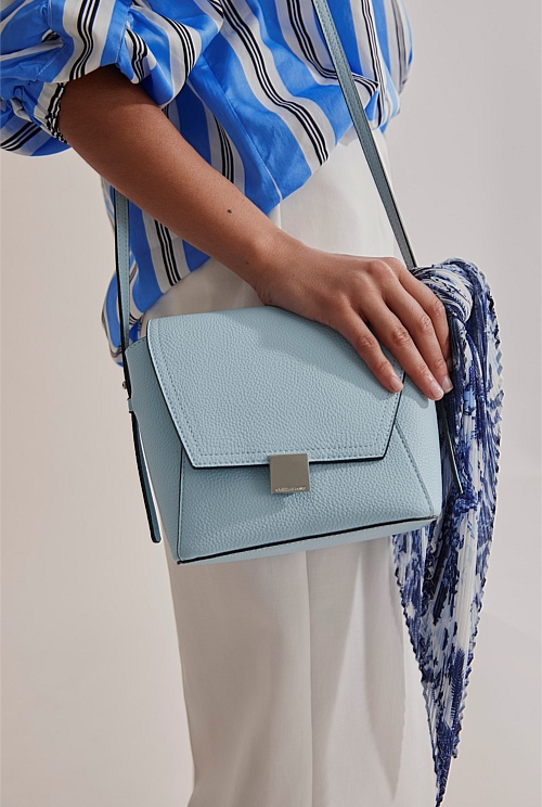 Cornflower Blue Flapover Crossbody Bag - Bags | Country Road