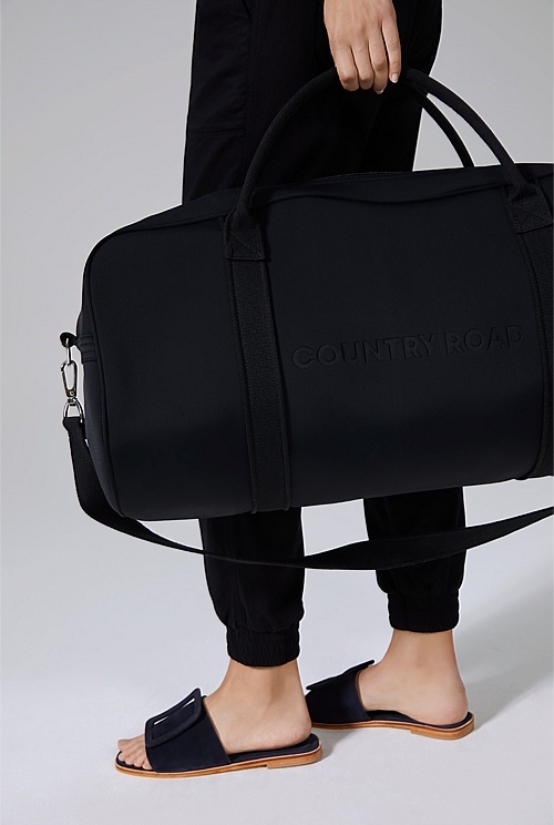 Black Neoprene Logo Tote - Bags | Country Road