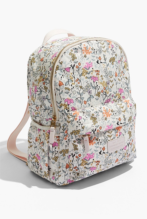 Pale Pink Vintage Floral Backpack - Accessories | Country Road