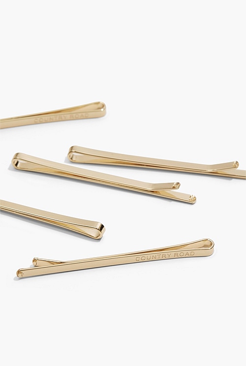 Gold Metal Pin Set - Hair Accessories | Country Road