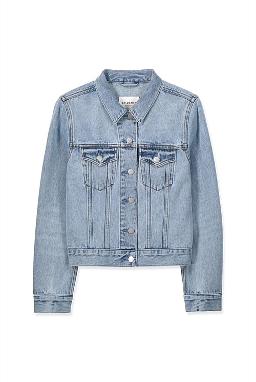 Aged Soft Wash Slim Denim Jacket - Jackets & Coats | Country Road