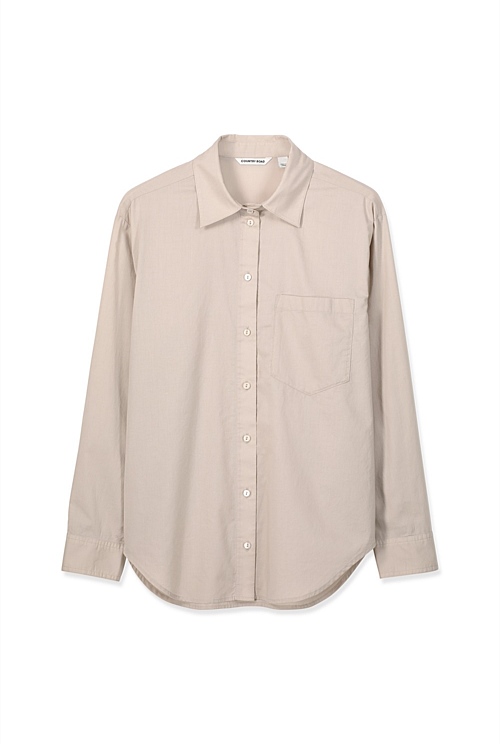 Natural Soft Cotton Shirt - Shirts | Country Road