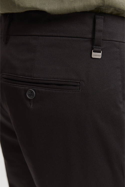 Black Regular Fit Travel Trouser - Work | Country Road