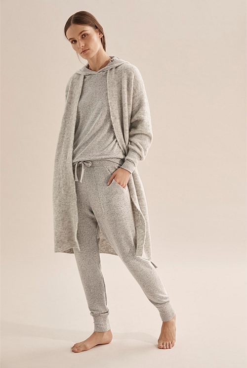 Light Grey Melange Soft Luxe Pyjama Pant - Sleepwear | Country Road