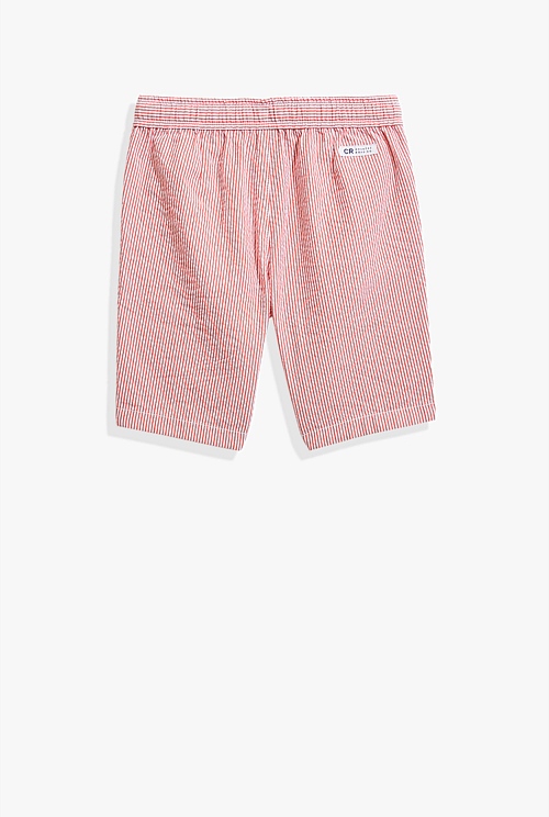 Red Seersucker Short - Shorts | Country Road