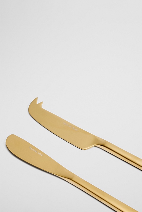Soft Gold Nolan Cheese Knife Set of 2 - Serving | Country Road